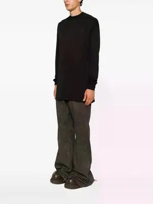 Rick Owens Long Sleeve Knit Crew Neck Sweater