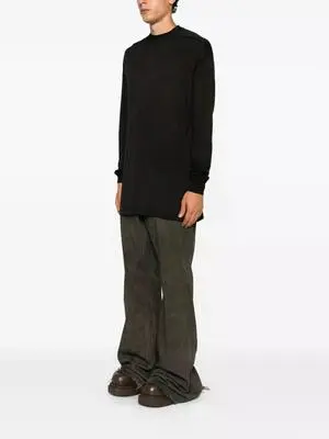 Rick Owens Long Sleeve Knit Crew Neck Sweater