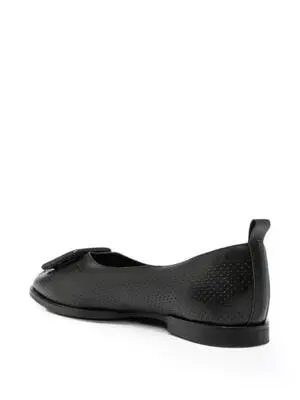 SERGIO MORETTI FIRENZE Perforated Ballet Flats