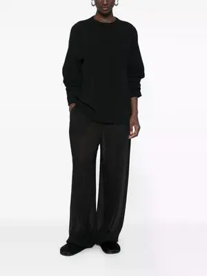 Extreme Cashmere Paolo Crew Neck Long Sleeve Sweater - Black