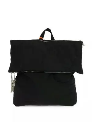 Off-White Meteor Leather-trim Backpack - Black