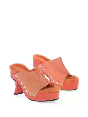 DIESEL® D-woodstock Stud-embellished Sandals