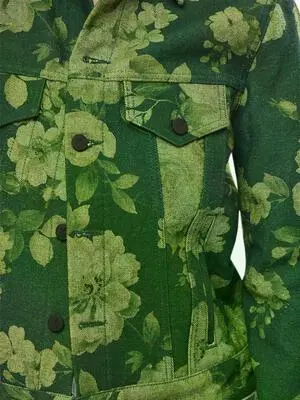 Off-White Floral-print Denim Jacket