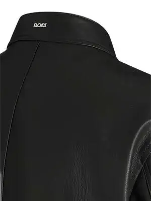 BOSS H-mansell5 Leather Zip-up Jacket