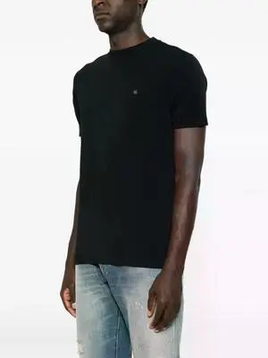 Karl Lagerfeld Logo-plaque Crew-neck Cotton T-shirt