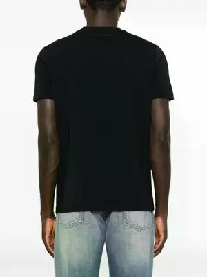Karl Lagerfeld Logo-plaque Crew-neck Cotton T-shirt