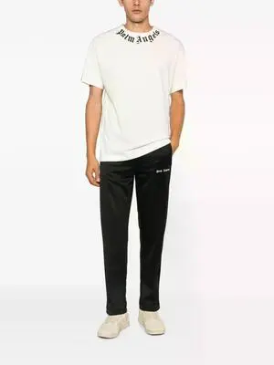 Palm Angels Neck Logo Printed T-shirt