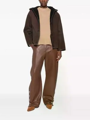 YVES SALOMON Hooded Shearling-lined Jacket