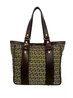 Fendi Zucchino Canvas Tote Bag