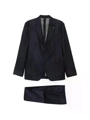 LARDINI Single-breasted Wool Suit - Blue