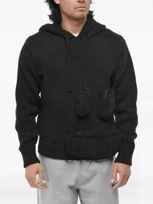 Off-White Multi-pocket Knit Hoodie