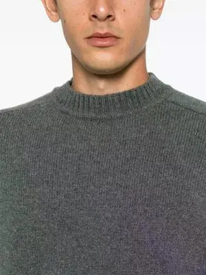 Extreme Cashmere Ribbed Knit Crew Neck Jumper - Grey