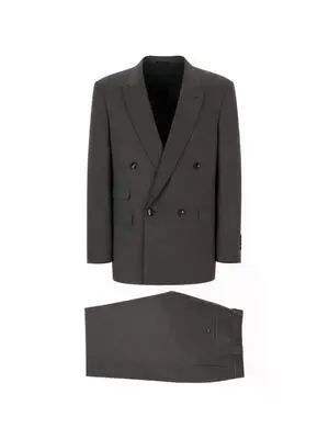 Giorgio Armani Double-breasted Wool Suit - Grey