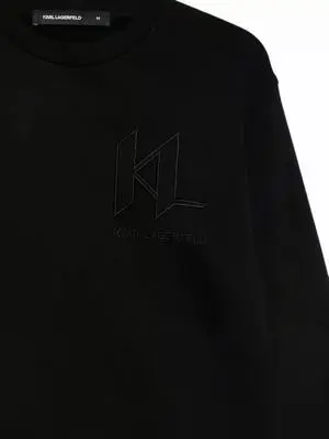 Karl Lagerfeld Logo Embroidered Sweatshirt