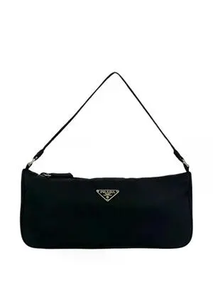 Prada 2000-2013 Tessuto Pochette Shoulder Bag - Black