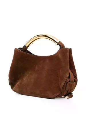 Moschino Suede Logo-detail Tote Bag