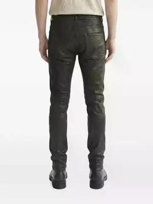 GIORGIO BRATO Five-pocket Leather Trousers