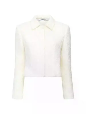 Another Tomorrow Long Sleeve Textured Jacket