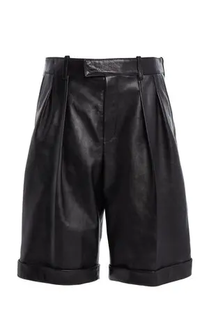 Saint Laurent Pleated Shorts For Women