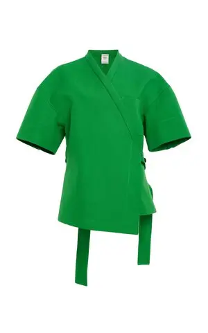 Calvin Klein Dahlia Belted Cotton Jacket - Green