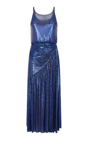 Rabanne Metallic Mesh Midi Dress