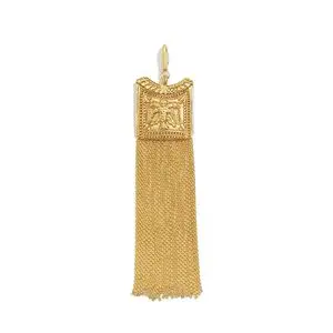 Lovard Double Eagle Tassel Charm - Silver