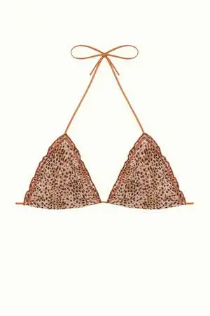 CAMILA CTG Africa Rizo Bikini Top - Brown