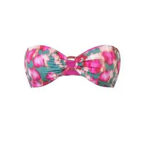 ROOM 24 Flora Bandeau Bikini Top - Pink