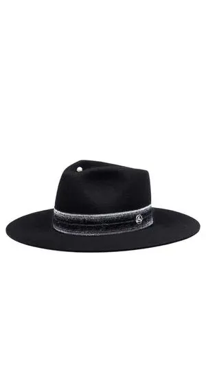 LE TRAP Aveiro Lux Fedora Hat - Black