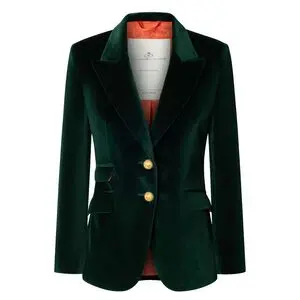 THE EXTREME COLLECTION Velvet Blazer - Green