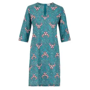 ANTRA DESIGNS Printed V-neck Tunic Dress