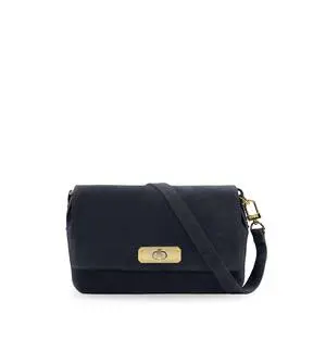 APATCHY LONDON The Maisie Midi Suede Bag - Blue