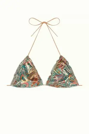 CAMILA CTG Rio Rizo Bikini Top - Blue