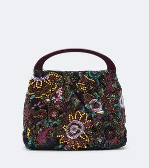 Dries Van Noten Small Sequined Top-handle Bag - Multicoloured