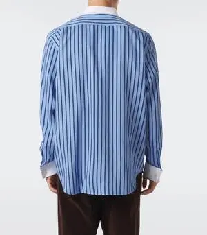 Acne Studios Striped Satin Twill Shirt