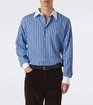 Acne Studios Striped Satin Twill Shirt