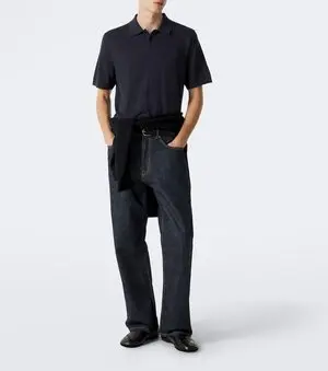 LISA YANG Keir Cotton And Cashmere Polo Shirt