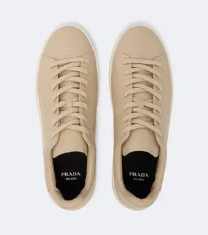 Prada Court Leather Sneakers