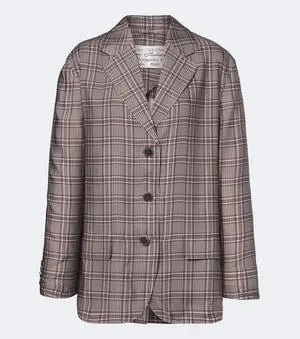 Acne Studios Checked Blazer - Grey