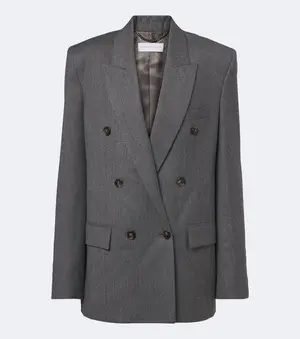 Stella McCartney Double-breasted Wool Blazer - Grey