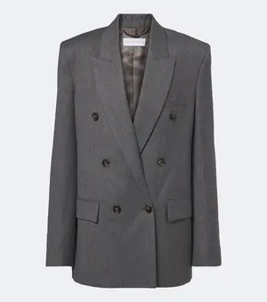 Stella McCartney Double-breasted Wool Blazer - Grey