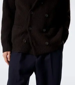 LISA YANG Lyle Double-breasted Cashmere Cardigan - Brown
