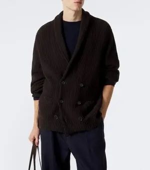 LISA YANG Lyle Double-breasted Cashmere Cardigan - Brown