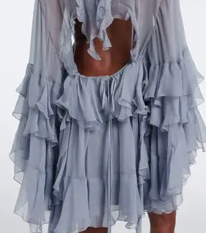 Chloé Ruffled Muslin Minidress