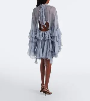 Chloé Ruffled Muslin Minidress