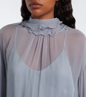 Chloé Ruffled Muslin Minidress