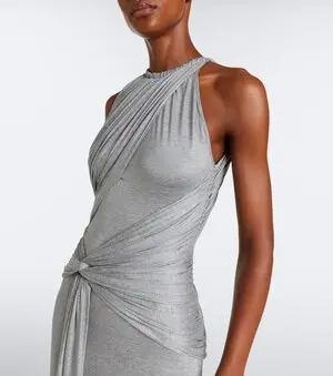 David Koma Draped Jersey Gown