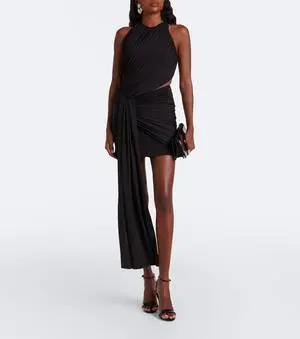 David Koma Cutout Draped Minidress