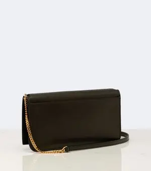 Saint Laurent Cassandre Leather Phone Pouch