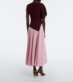 ROKSANDA Oryn Draped Asymmetric Crepe Midi Dress
